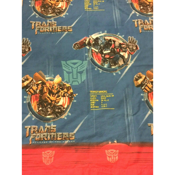 Bedding | 209 Dream Works Transformers Revenge Of The Fallen Twin Flat ...